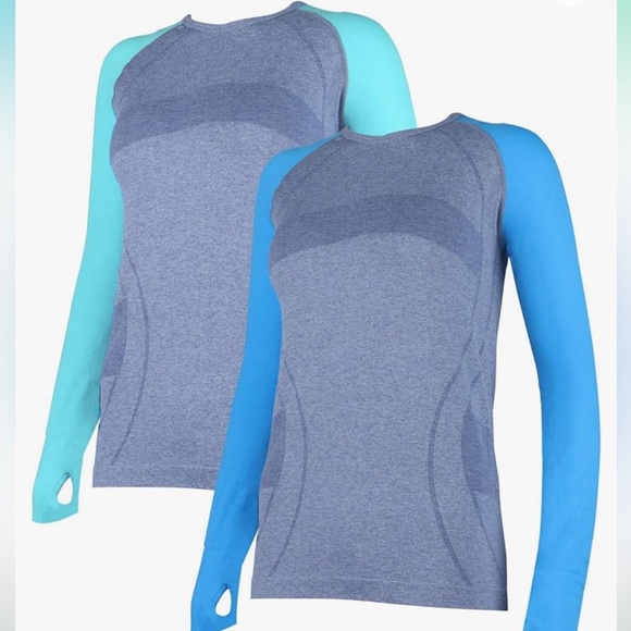 Amazon | Tops | Set Of Seamless Longsleeve Running Tops Base Layers ...